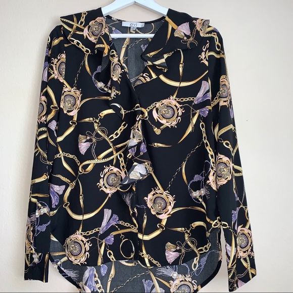 Ovi | Tops | Ovi Blouse With Designs | Poshmark